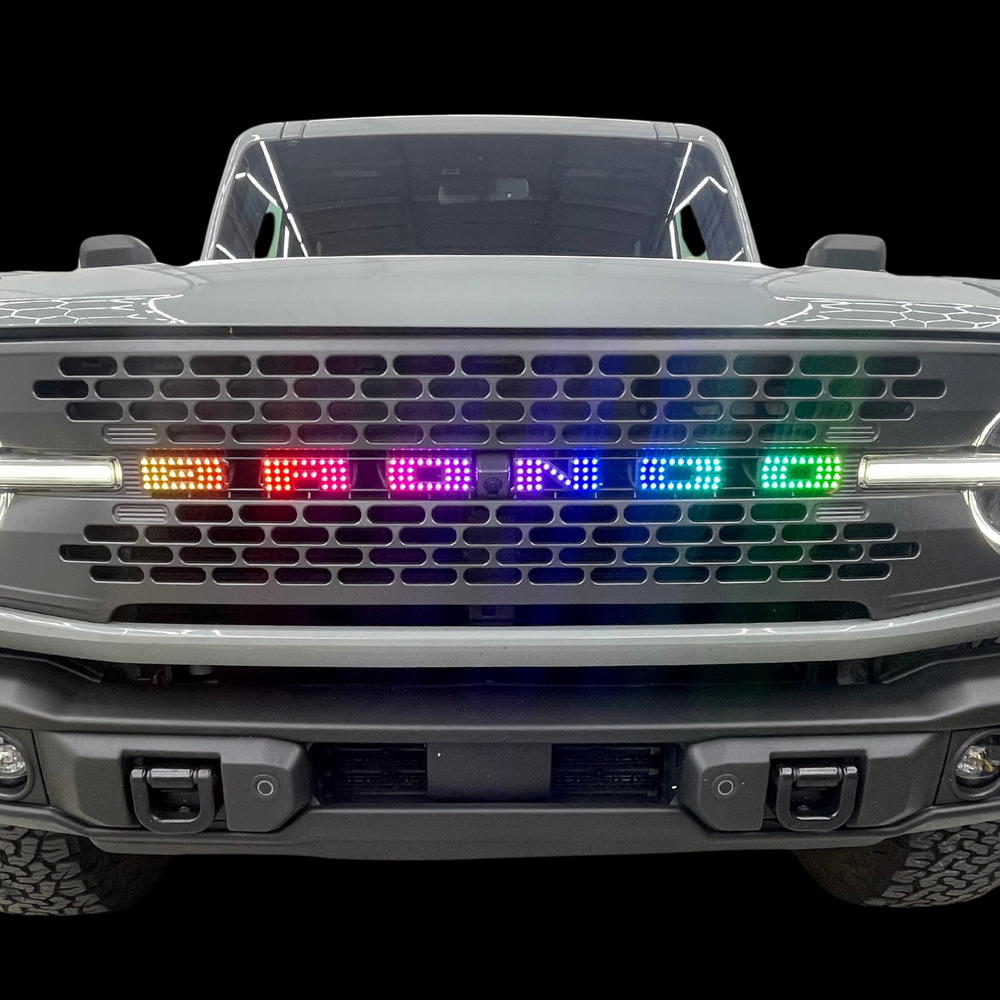 Bronco LED Emblem: (Multicolor)