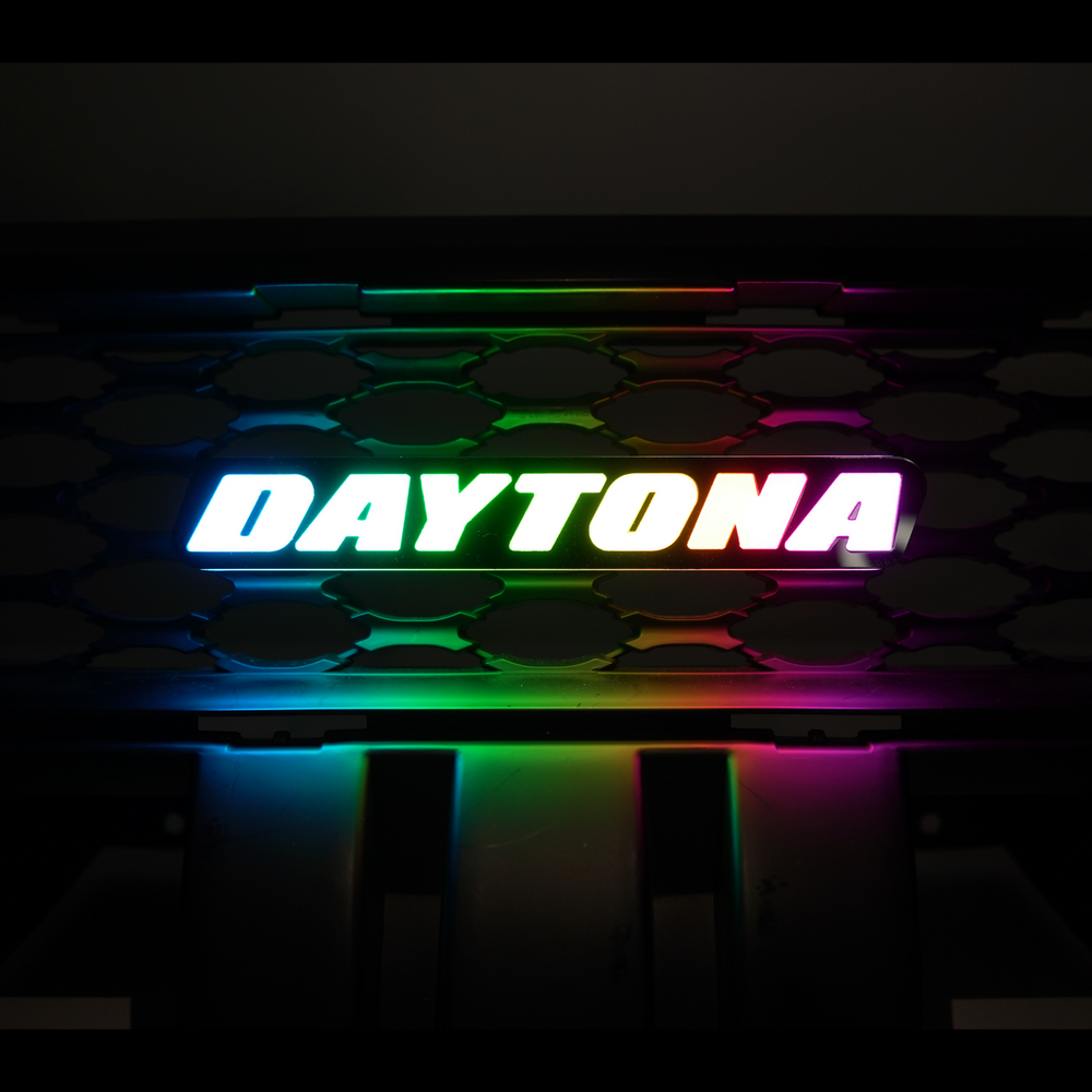 Daytona LED Badge: (Multicolor Flow)