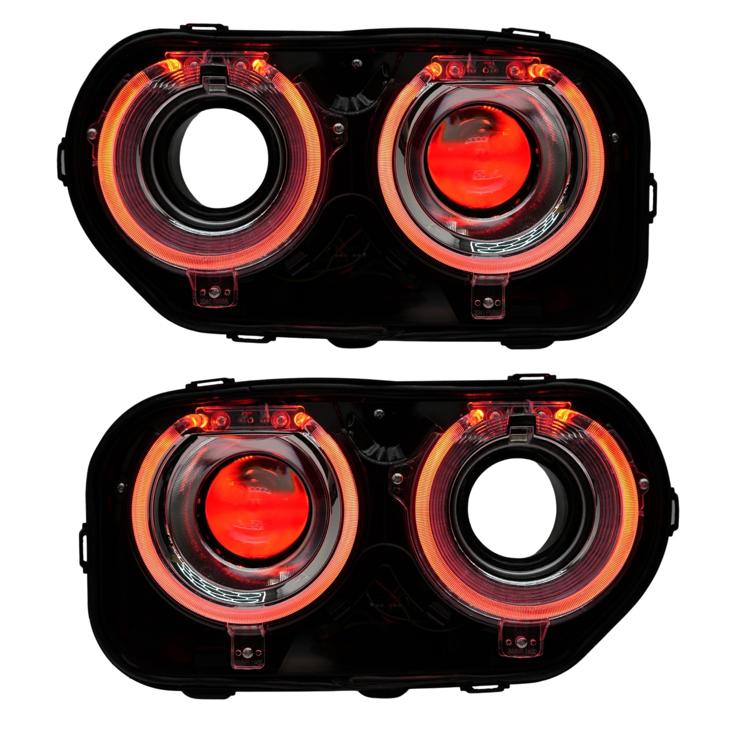 Dodge Challenger: Multicolor Headlights with RGBW Demon Eyes (2015-202