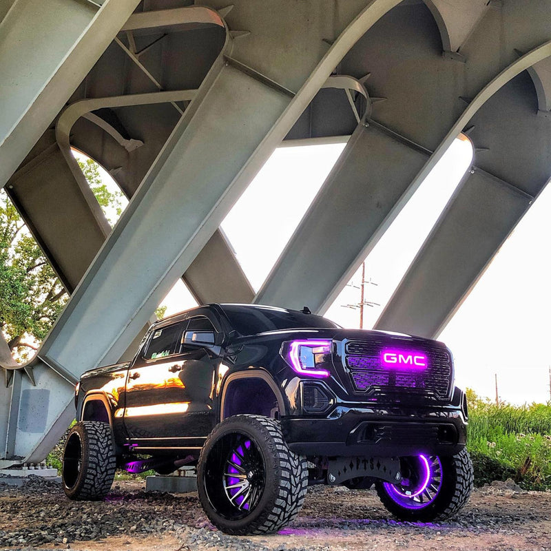 Illuminated Led Light Up Logo GMC Emblem Multicolor