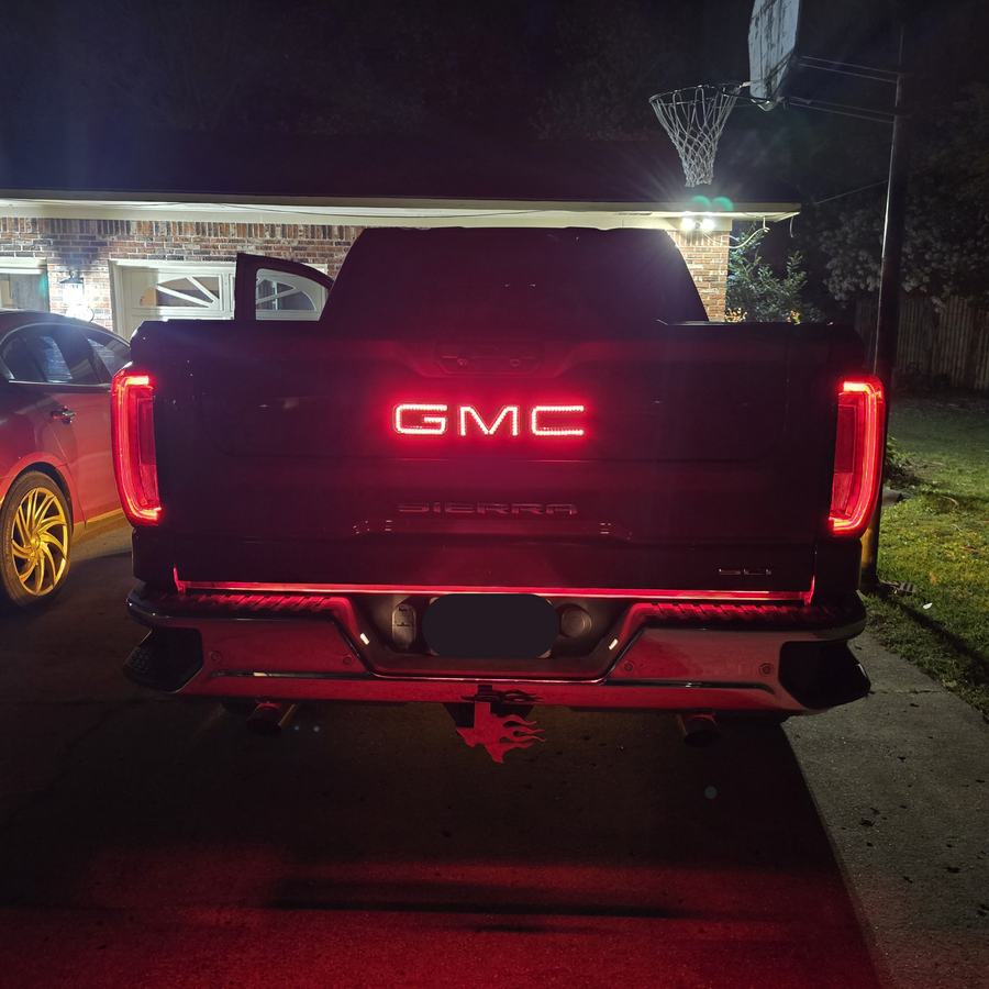 Illuminated Led Light Up Logo GMC Emblem Multicolor