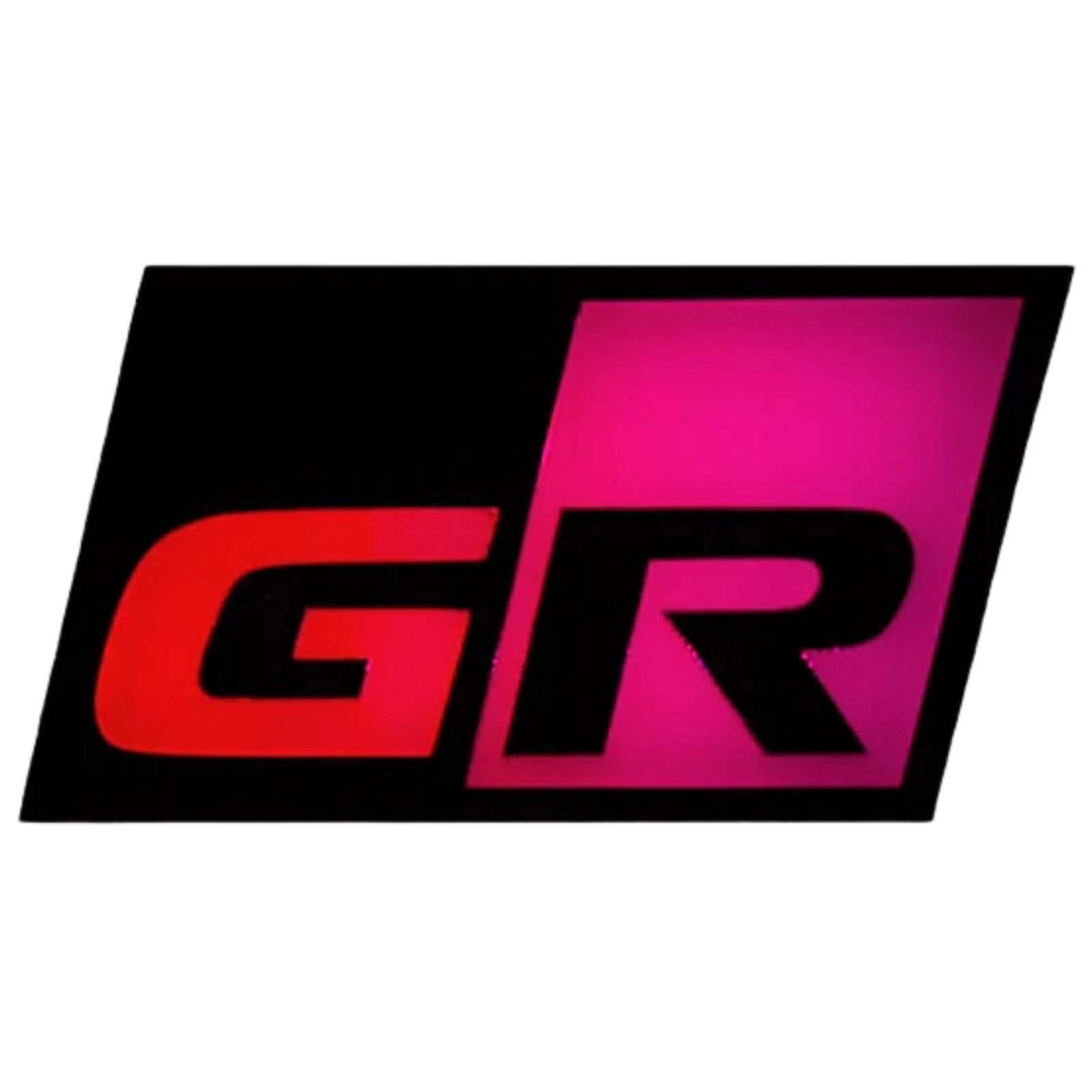 GR : Illuminated Multicolor Flow LED Badge | Lit Logos