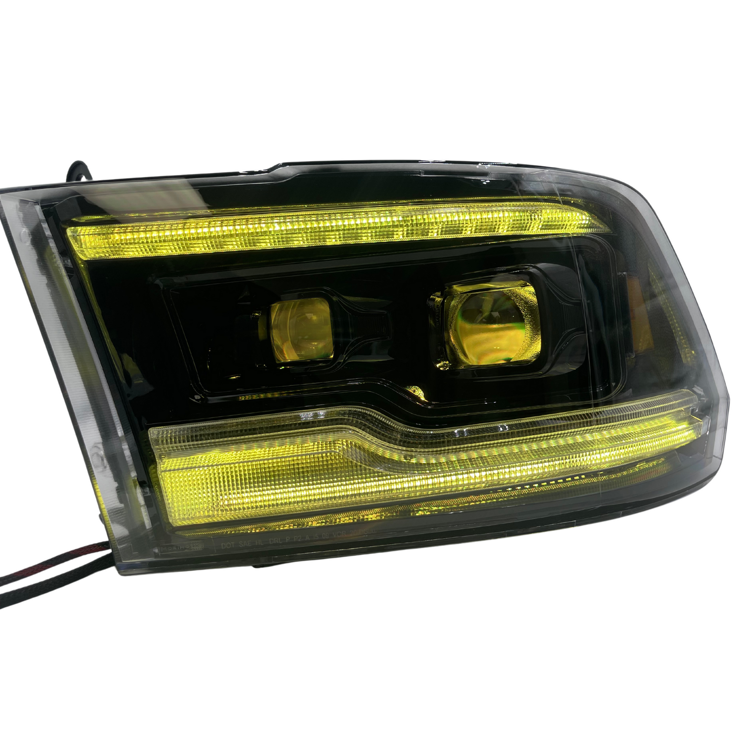 Ram 1500 / HD: Multicolor Flow Series Headlights w/ Demon eyes (2009-2