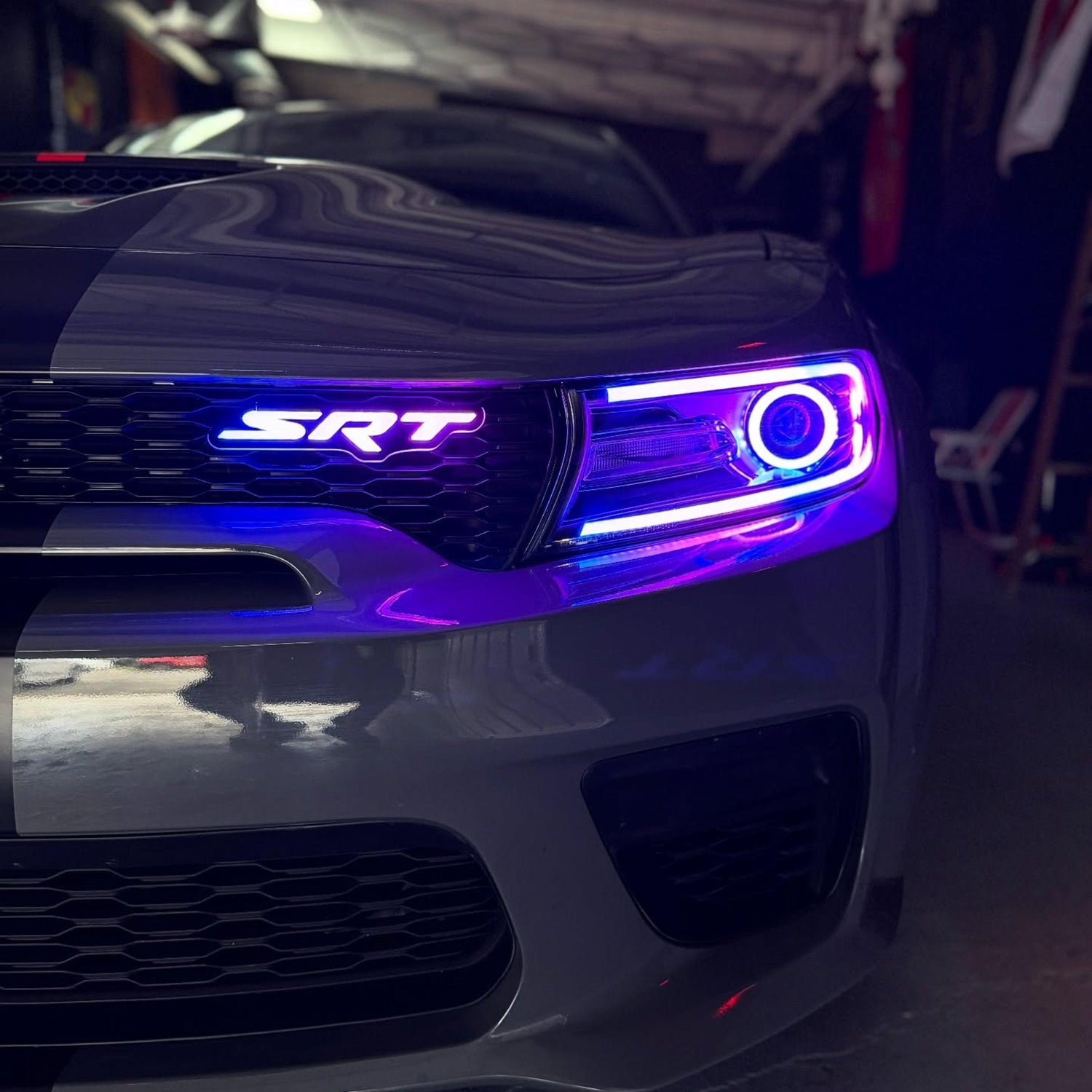 SRT LED Emblem Badge: (Multicolor)