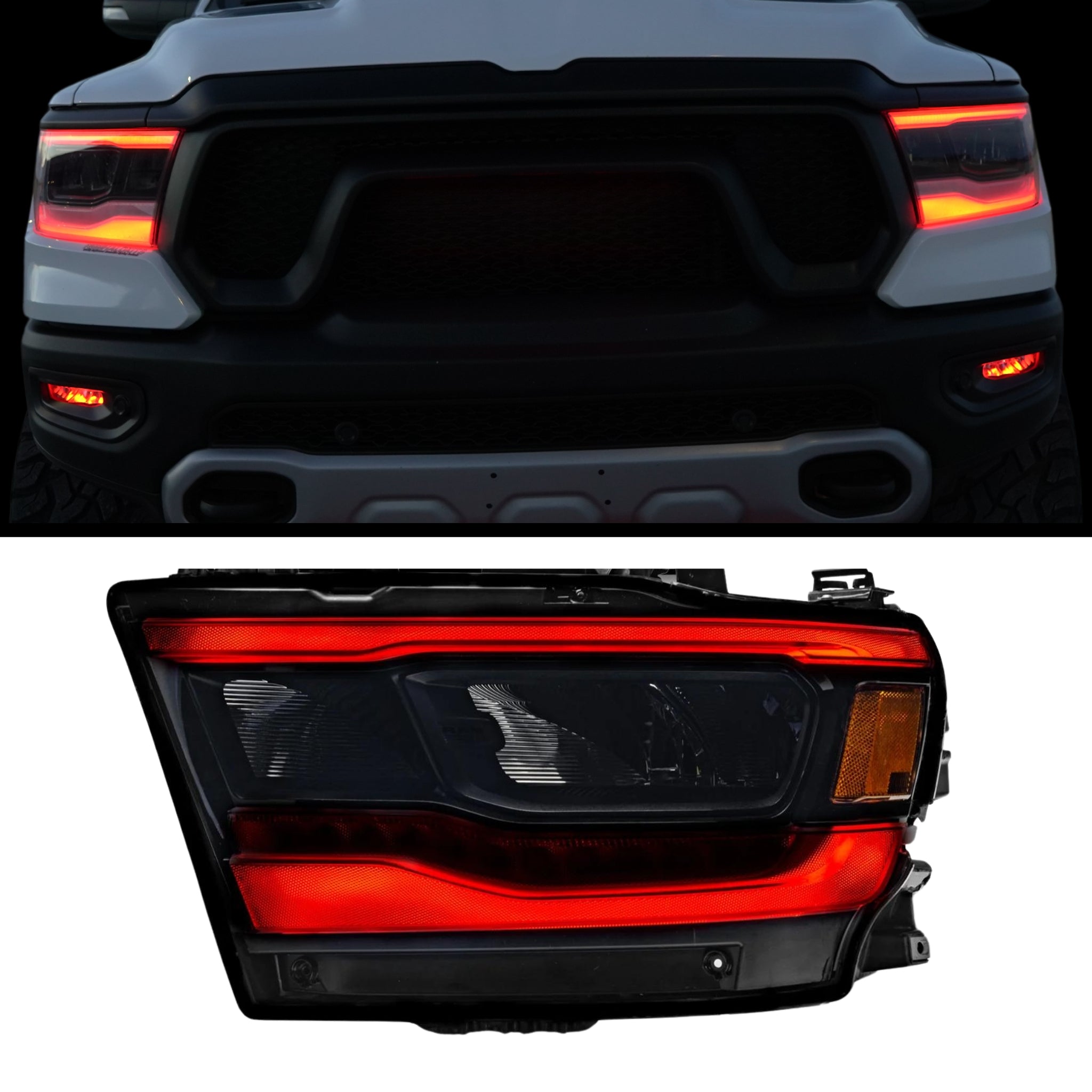 Ram 1500 (Mid-Level Trim) Multicolor DRL Boards (2019-2024)