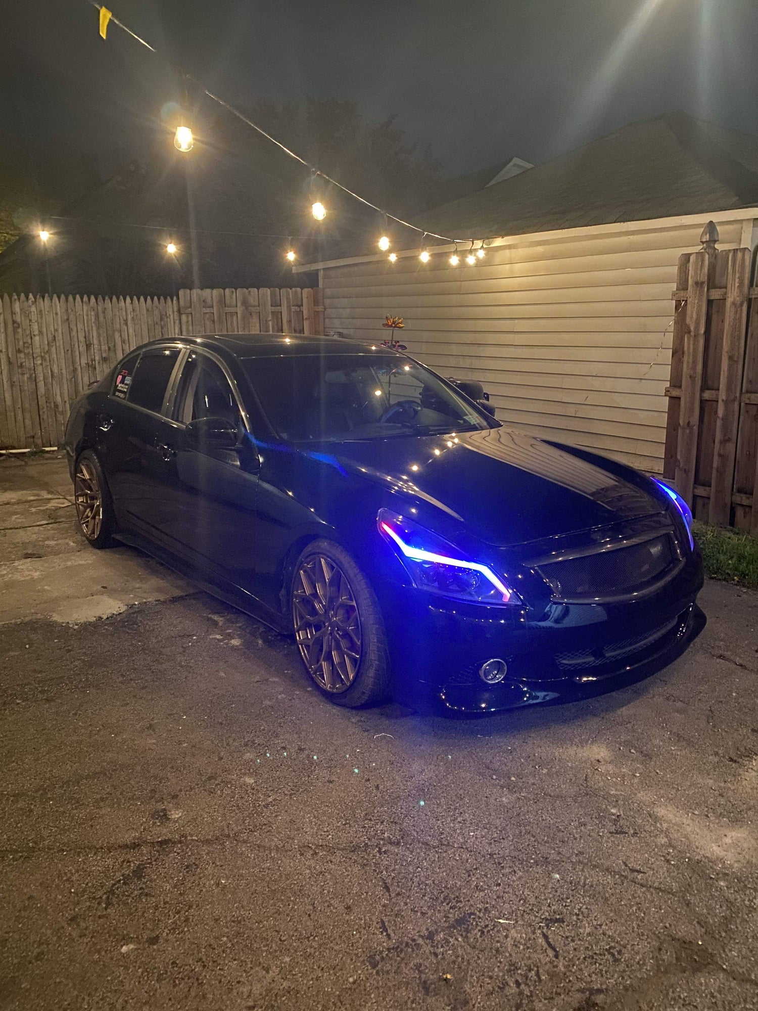 Infiniti G37 Sedan Spyder Headlights Multicolor DRL Boards (2010-2013)