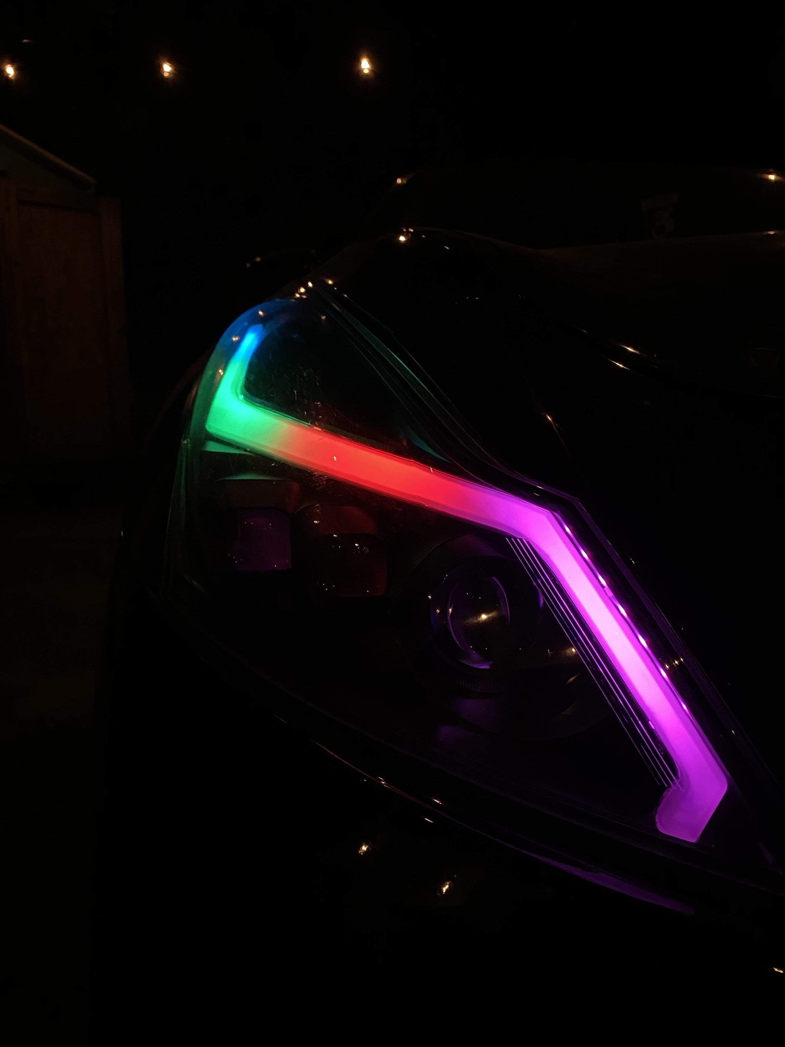 Infiniti G37 Sedan Spyder Headlights Multicolor DRL Boards (2010-2013)